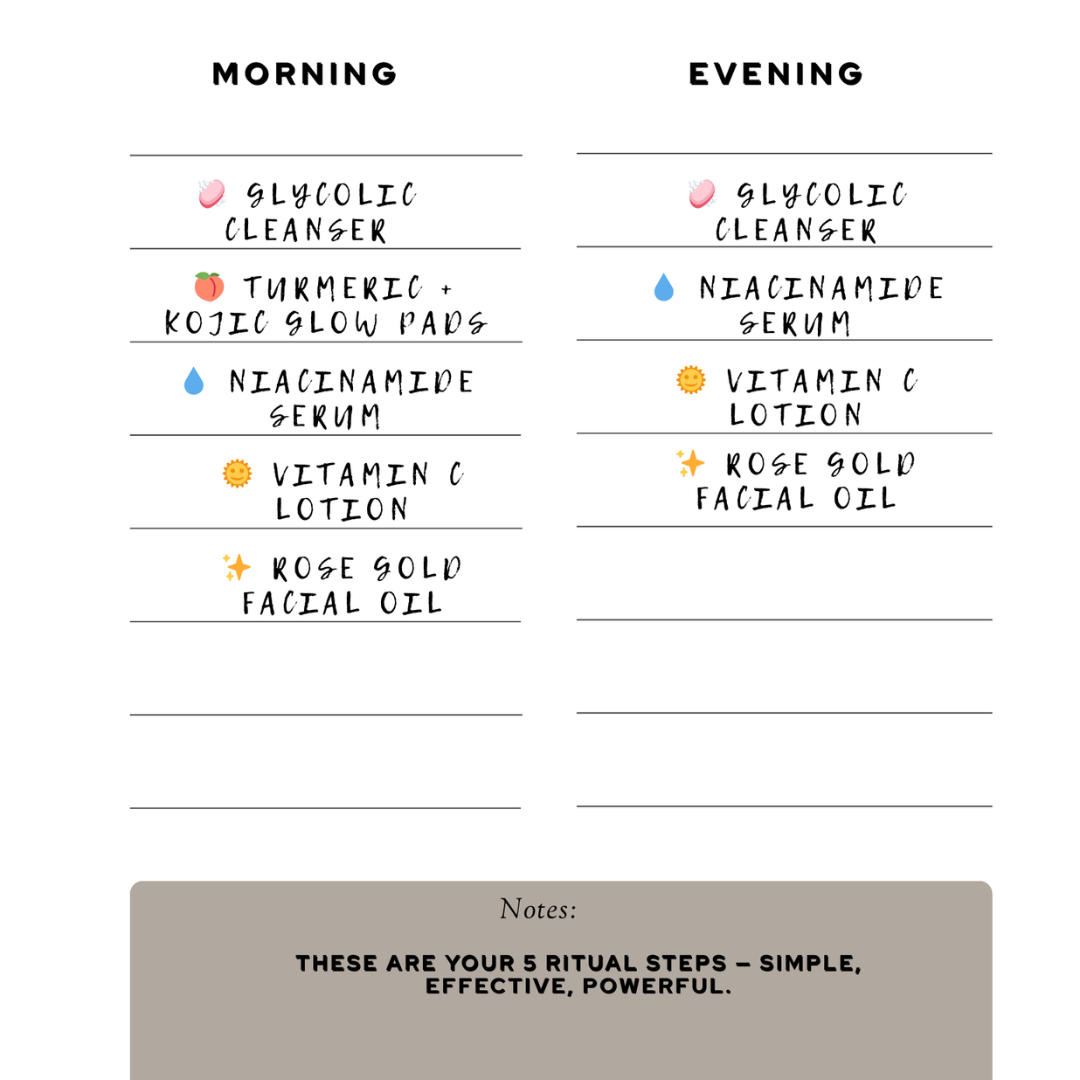 Your 7-Day Glow Plan: Ritual Guide for Radiant Skin (Digital Download ...